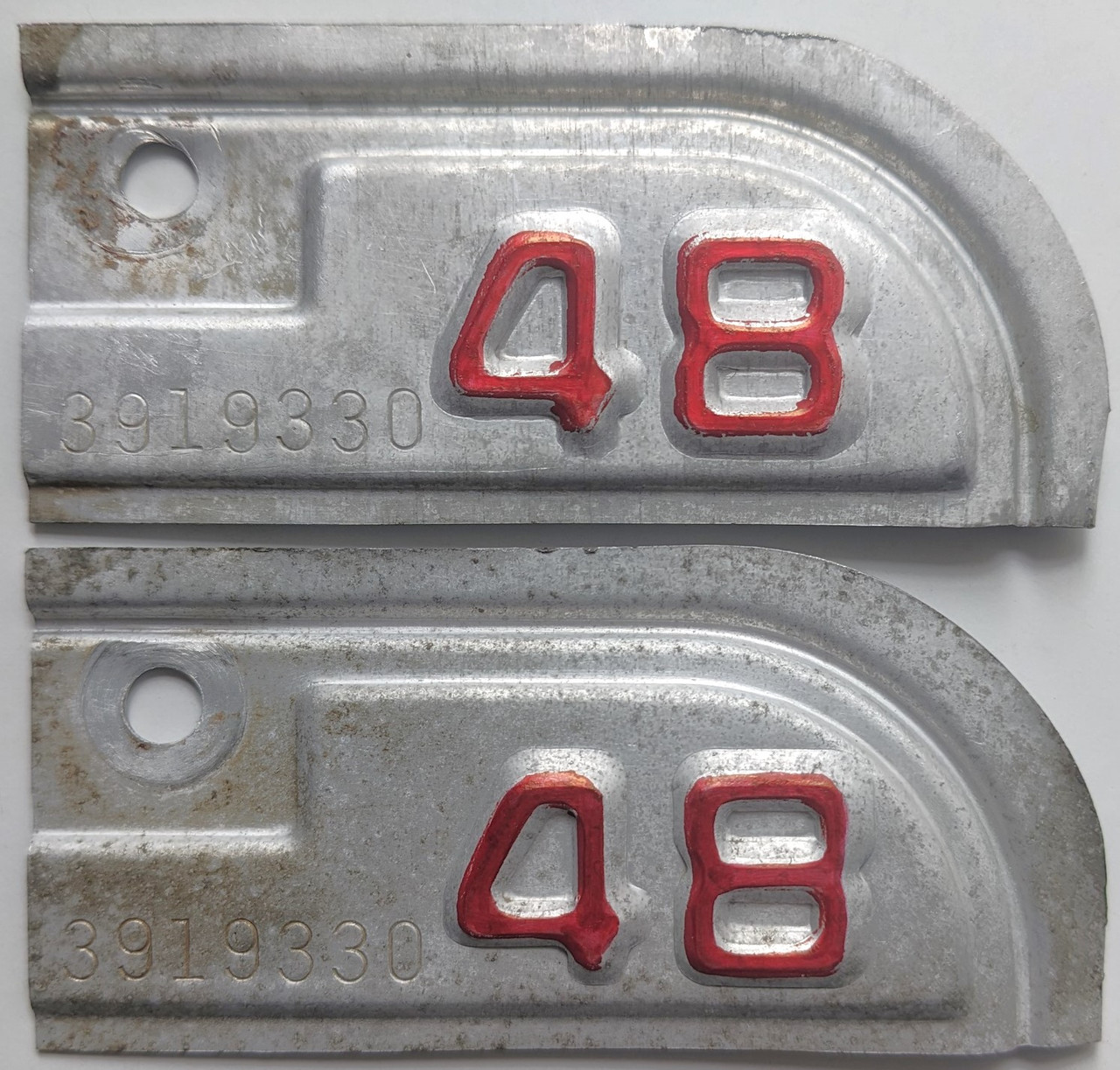 1948 California Tabs - SOLD - Classic License Plates