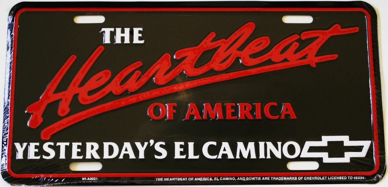 Heartbeat of America Yesterday's El Camino - Classic License Plates