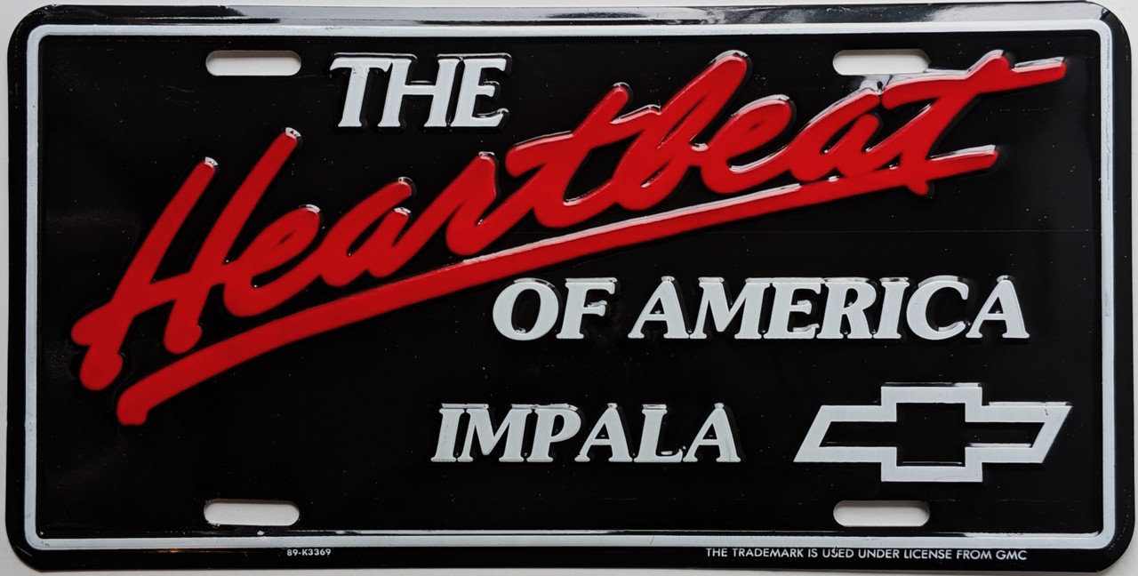 Heartbeat of America Impala - Classic License Plates