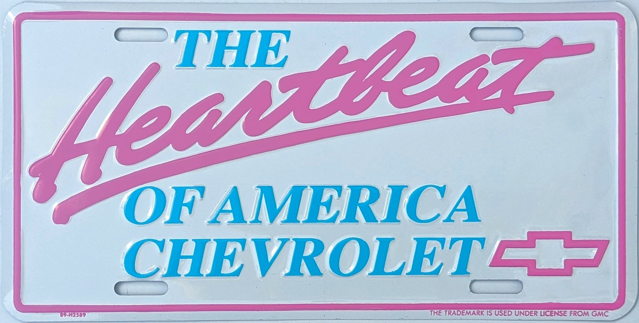 The Heartbeat of America Chevrolet - Classic License Plates