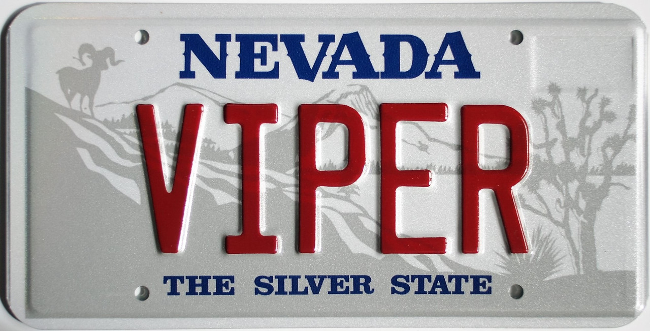 Dodge Viper Novelty Plate - Classic License Plates