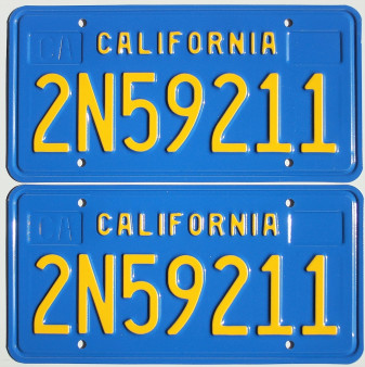 Old California License Plates - Classic License Plates