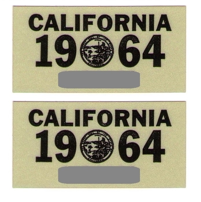 1964 California Sticker