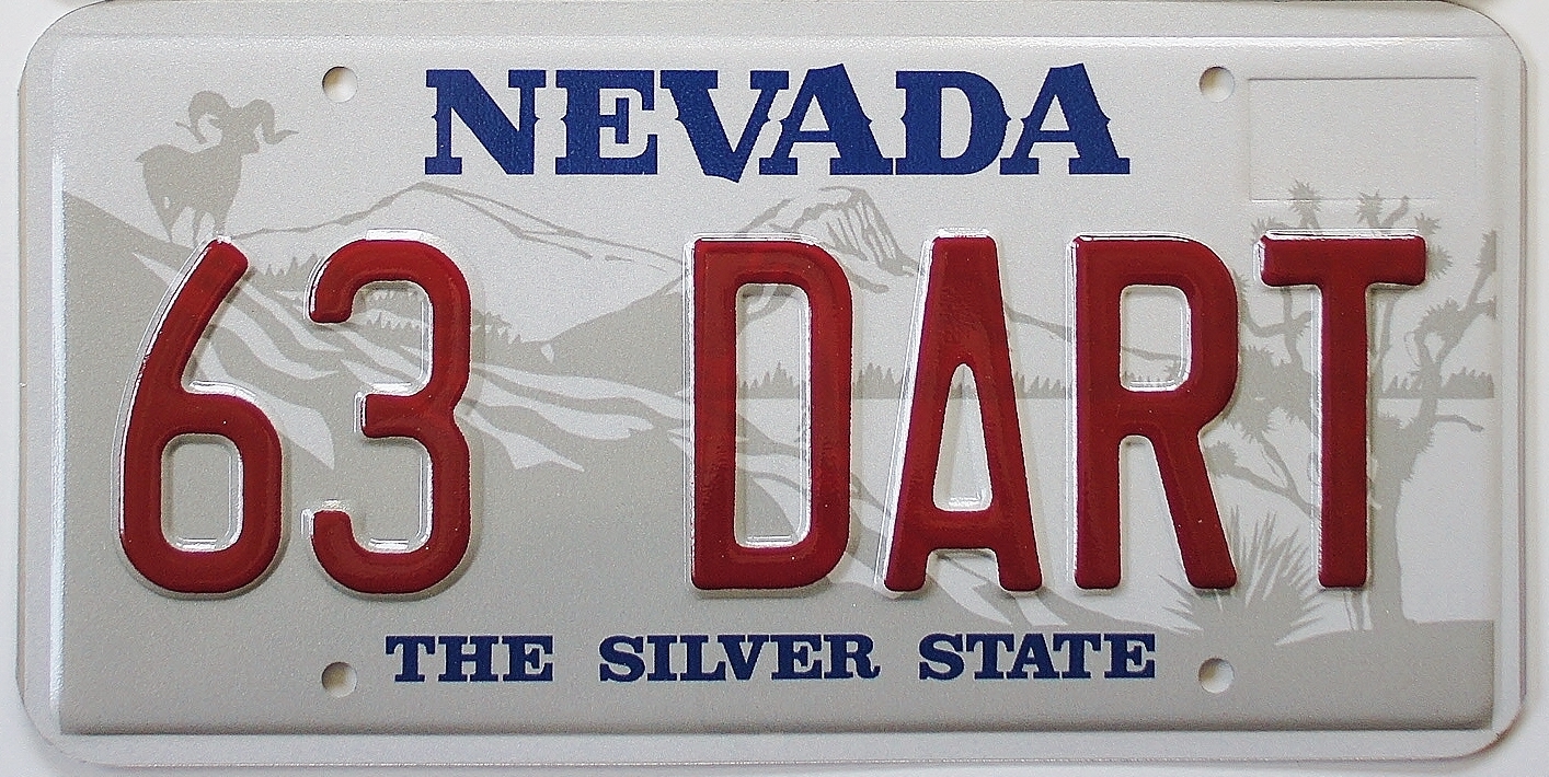 63 Dart plate for 1963 Dodge - Classic License Plates