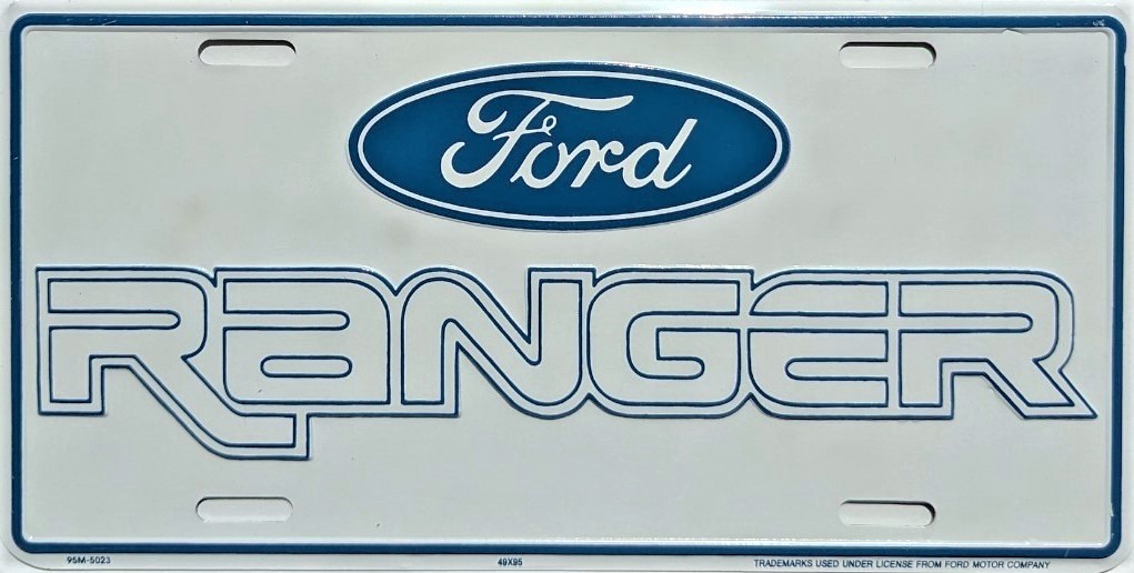 Ford Ranger Souvenir Plate - Classic License Plates