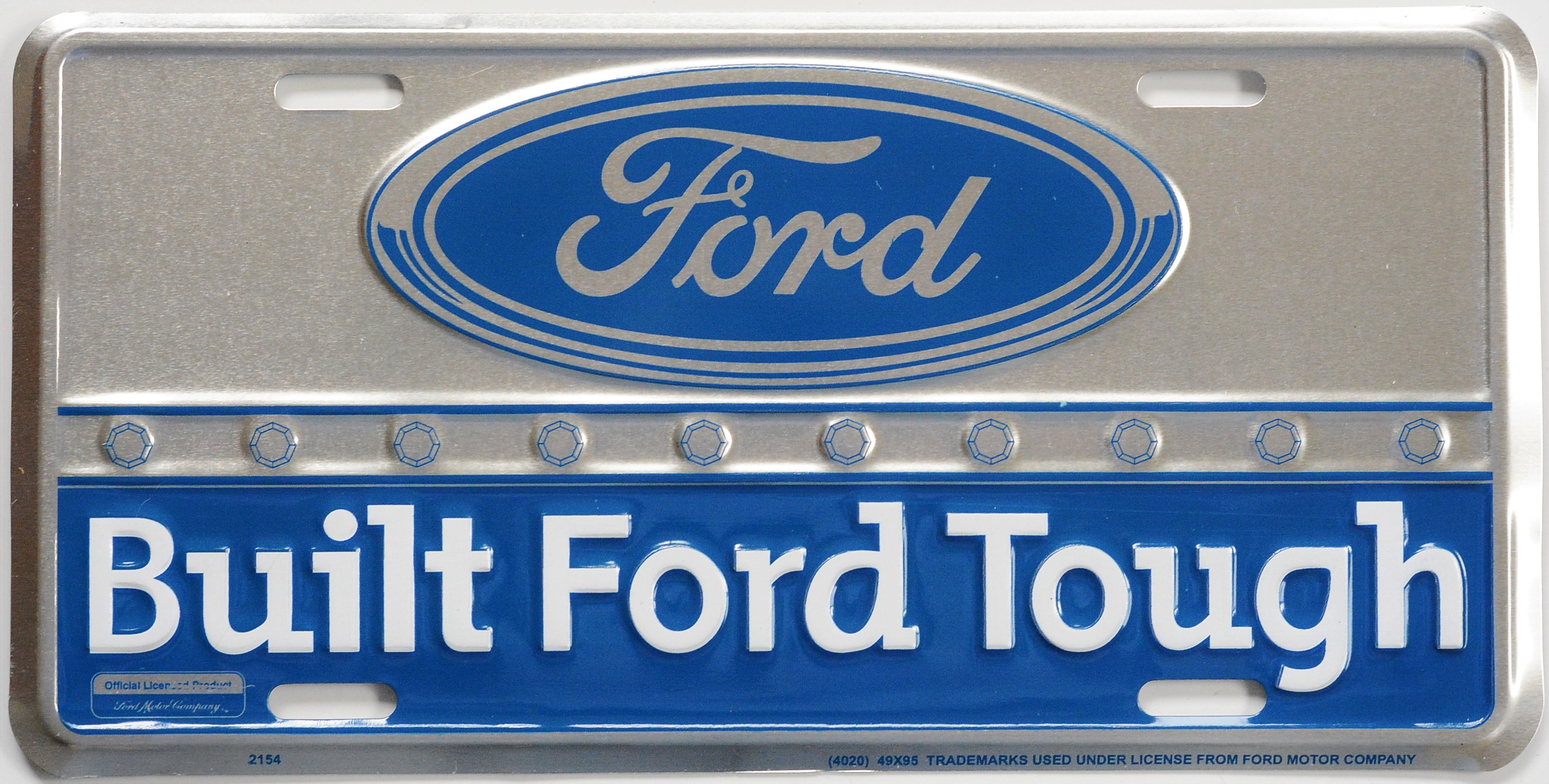 Built Ford Tough Novelty License Plate - Classic License Plates