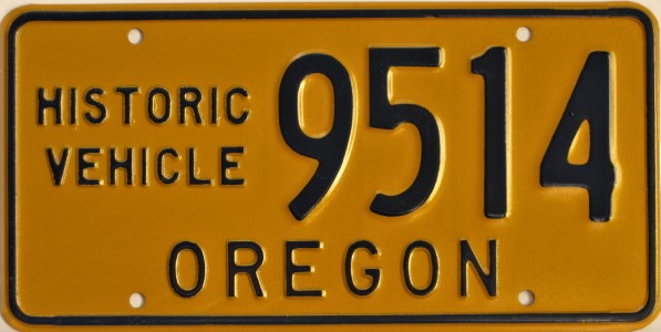 Oregon Historical Vehicle License Plate - Classic License Plates