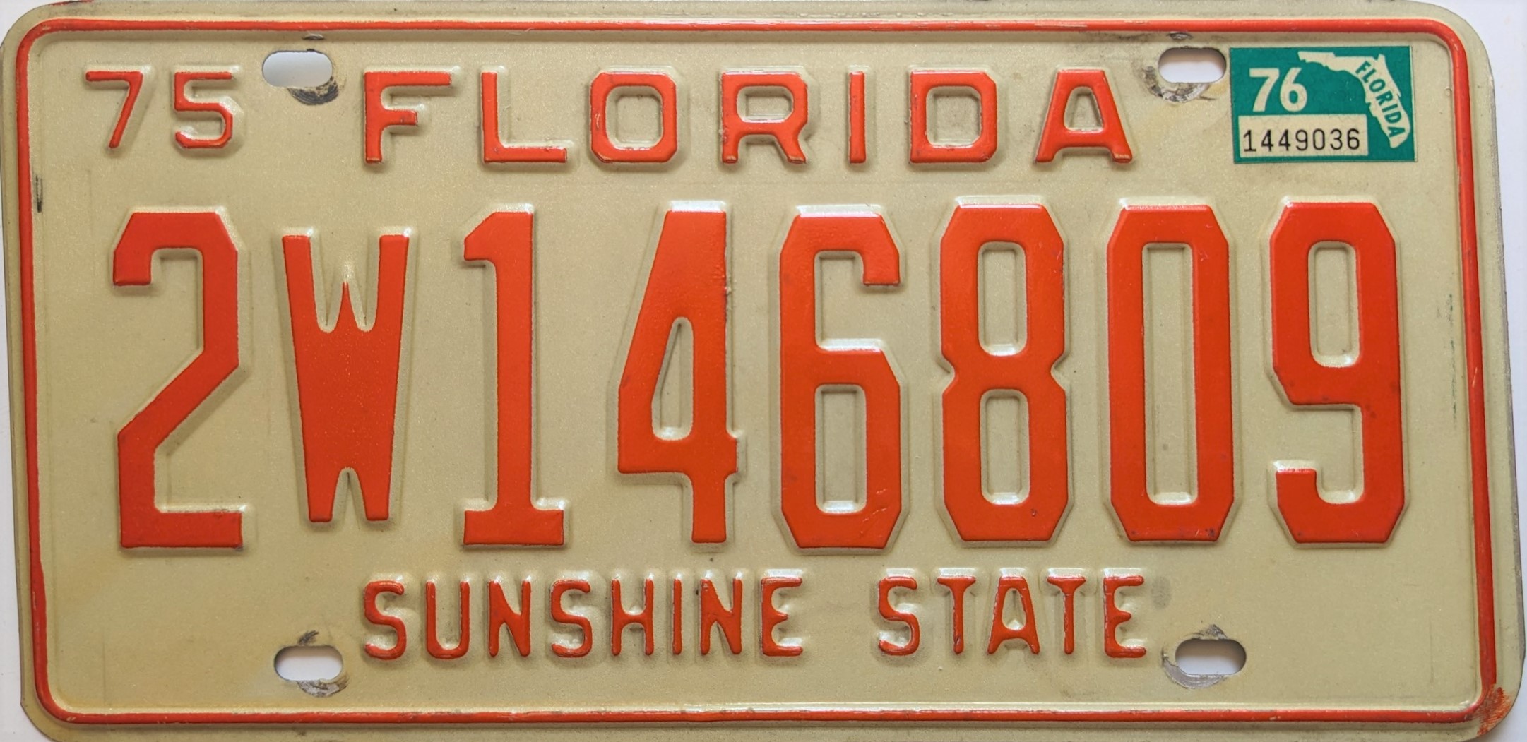 1975 Florida License Plate - Classic License Plates
