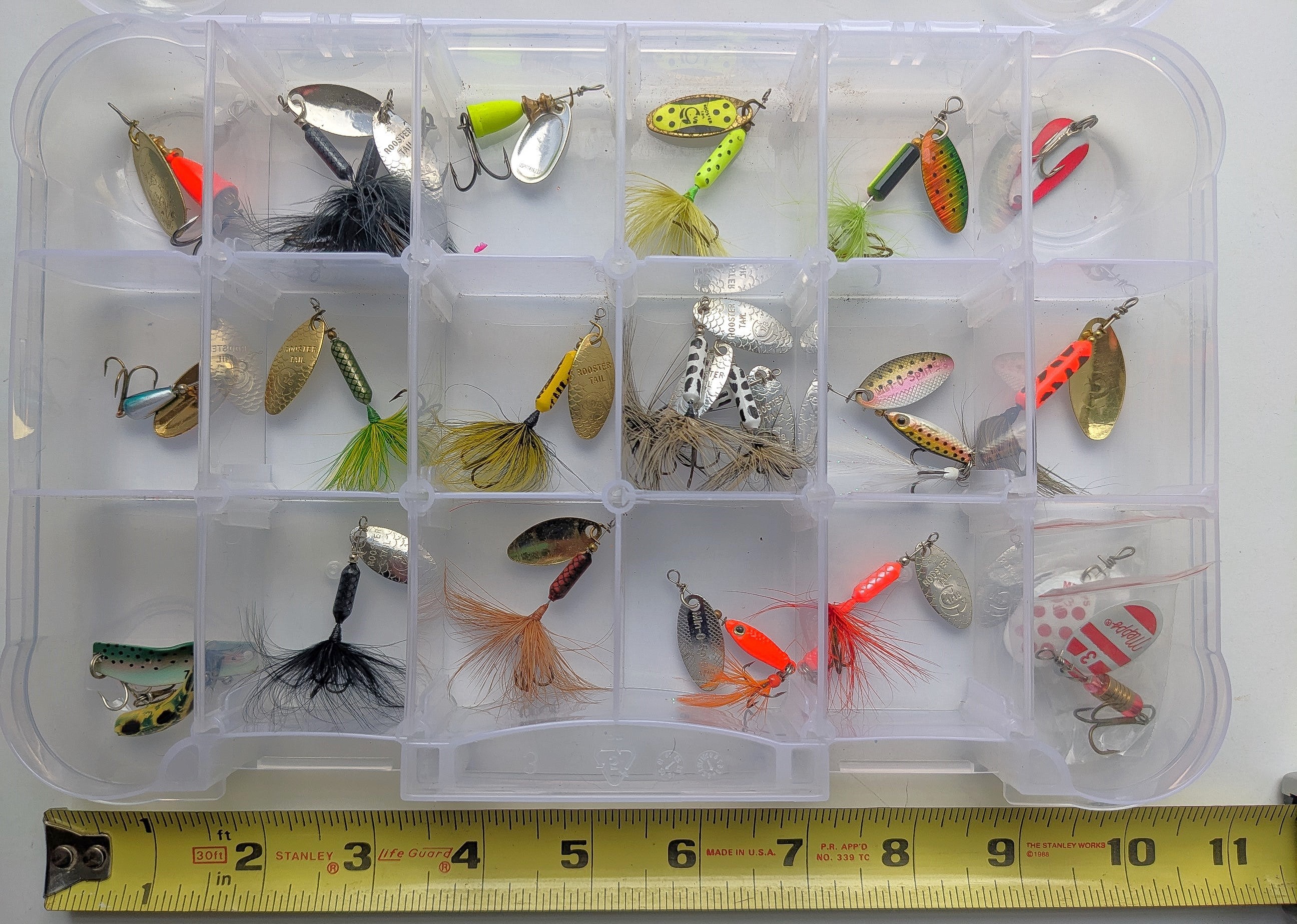Classic Trout Spinners, Set of 23 - Classic License Plates