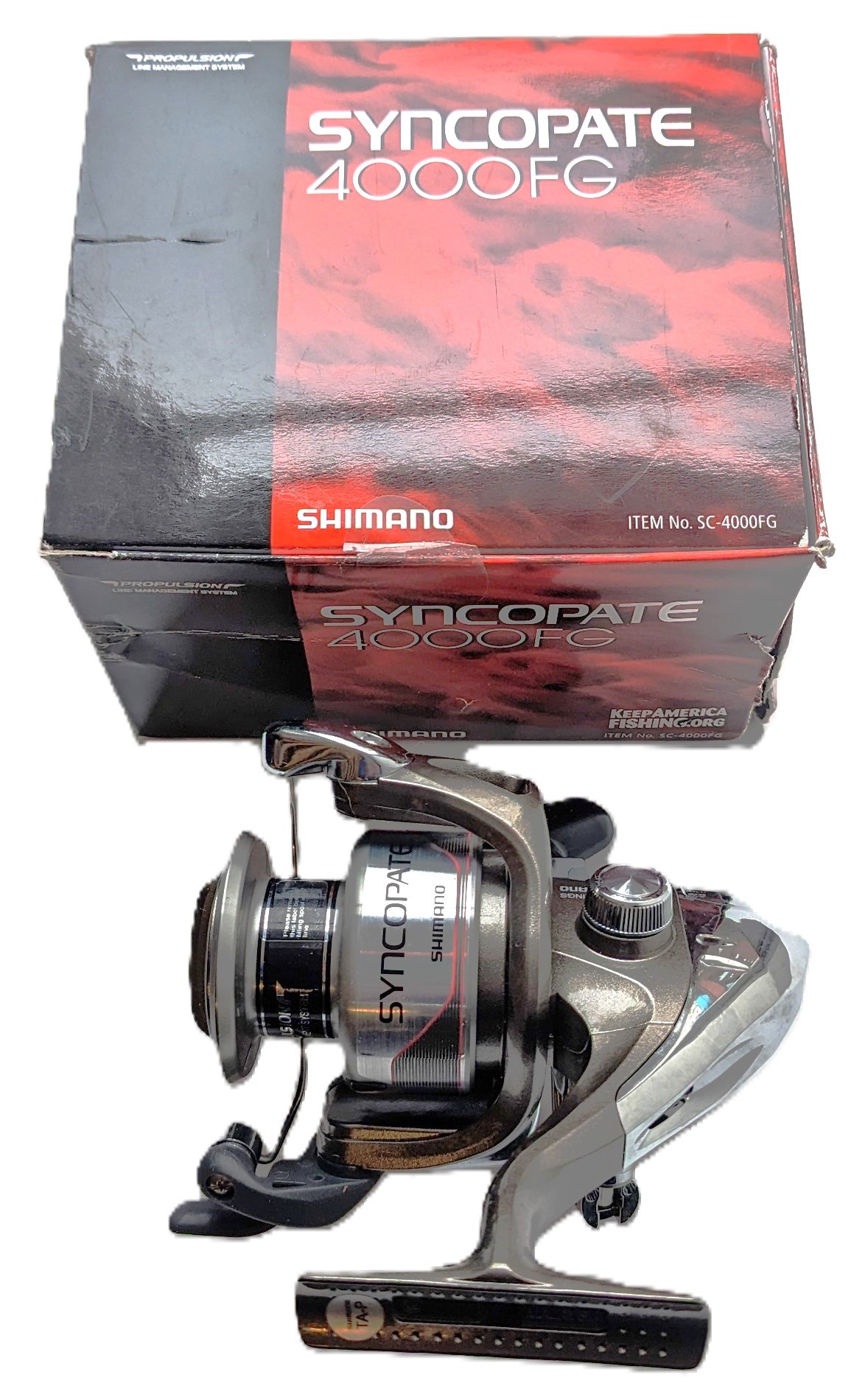 Shimano Syncopate 4000FG Quickfire II Reel - Classic License Plates