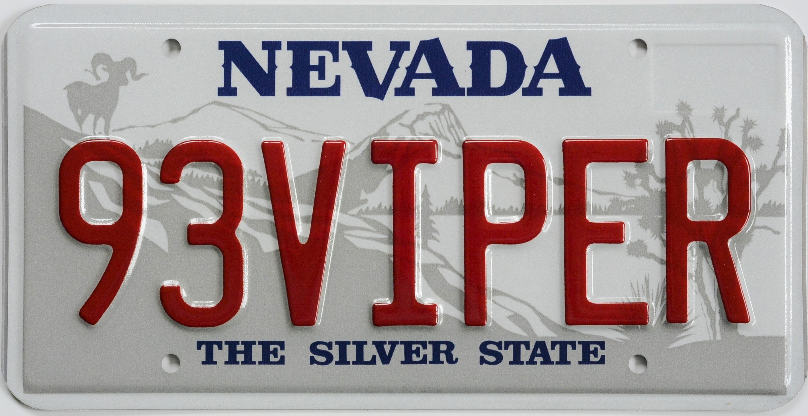 1993 Dodge Viper Novelty Plate - Classic License Plates