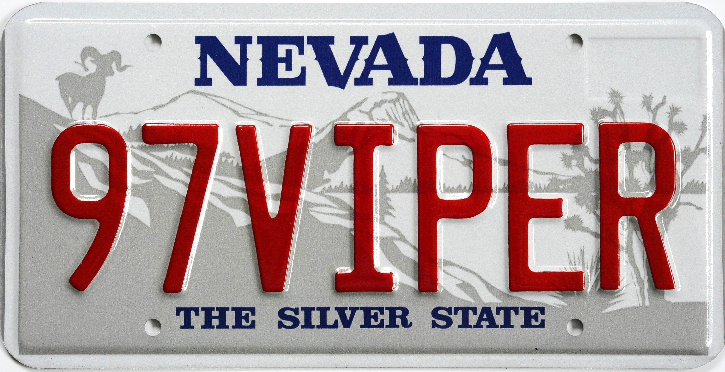1997 Dodge Viper Novelty Plate - Classic License Plates