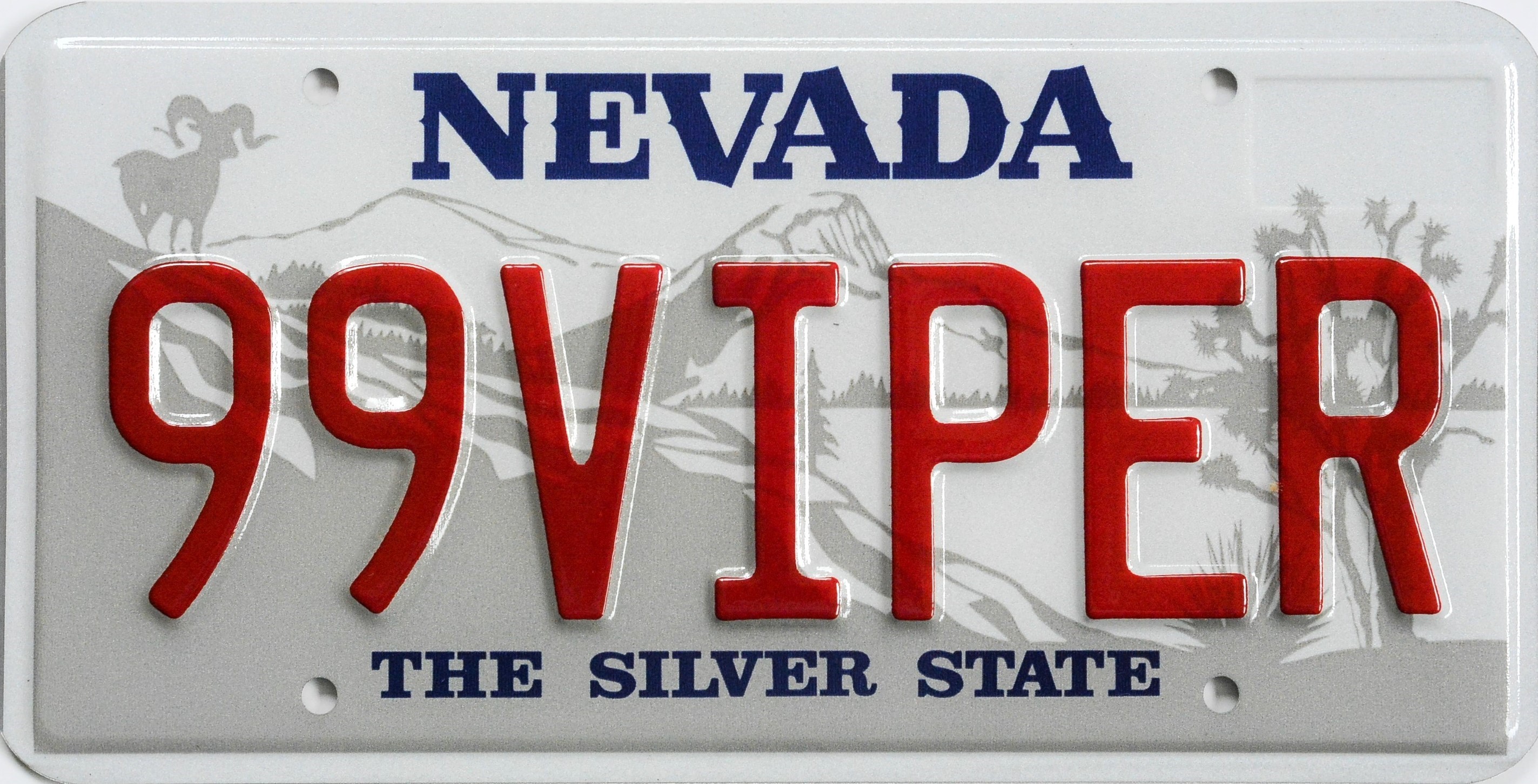 1999 Dodge Viper Novelty Plate - Classic License Plates
