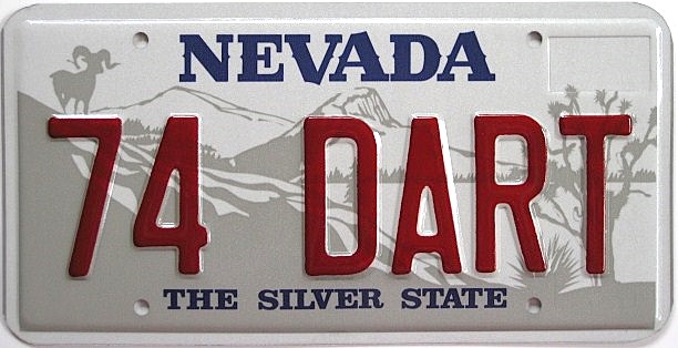 1974 Dodge Dart Novelty Plate - Classic License Plates