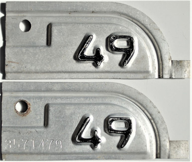 1949 California License Plate Tabs - Classic License Plates