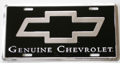 Genuine Chevrolet Plate Black - Classic License Plates