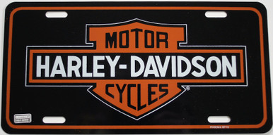 Harley-Davidson Motorcycles Plate Black - Classic License Plates