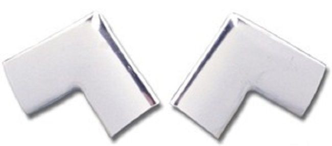 55 56 57 Chevy SEDAN Rear Window Upper Corner Trim Moldings - I-5 ...