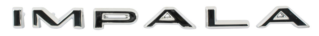 64 1964 Chevy Impala Rear Quarter Panel Chrome Emblem Letters - I-5 ...