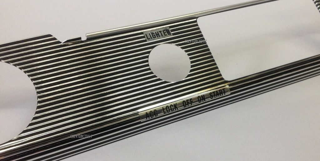 61 1961 Chevy Impala Aluminum Dash Trim Fascia New - I-5 Classic Chevy