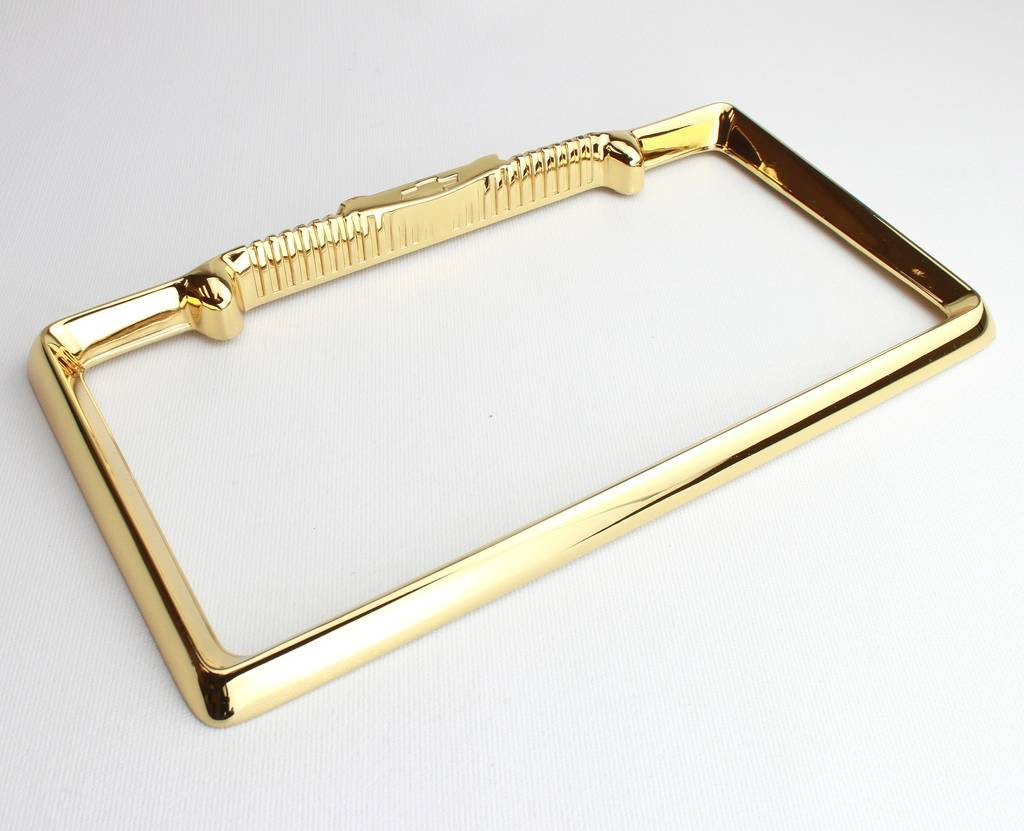 57 Chevrolet Chevy Accessory Gold License Plate Frame 1957 - I-5 ...
