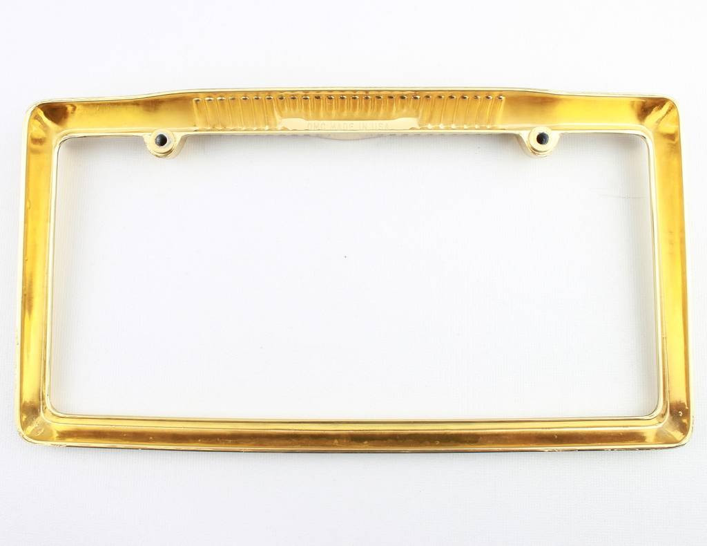 57 Chevrolet Chevy Accessory Gold License Plate Frame 1957 - I-5 ...