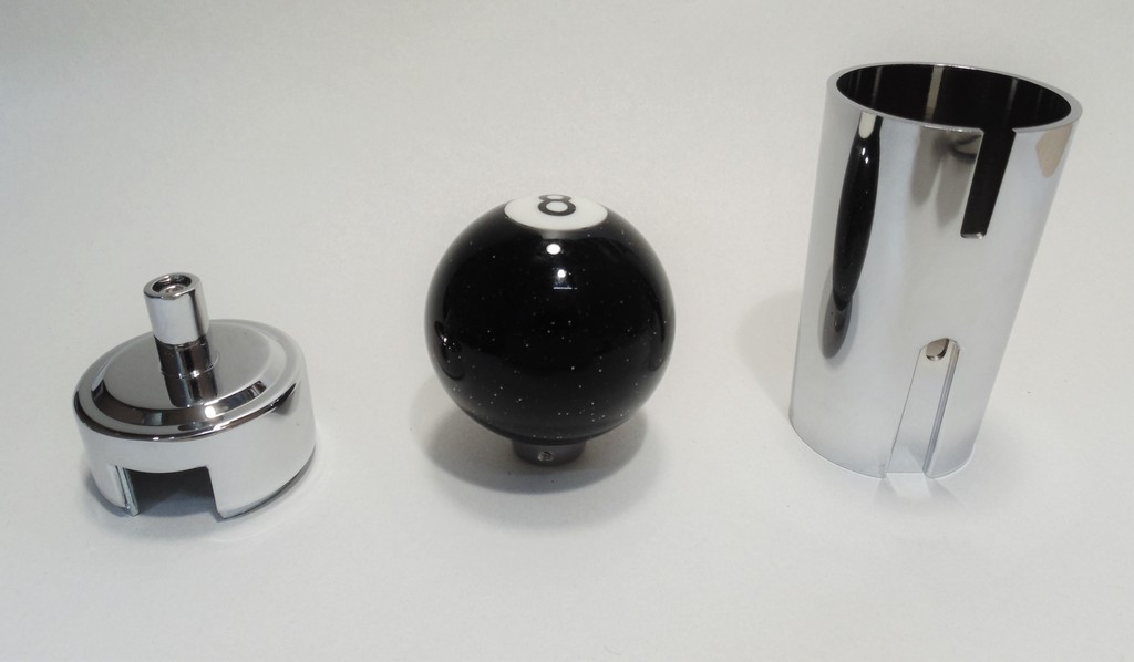 GLITTER 8 Ball Shift Knob Kit 13 15 18 Eaton Fuller Peterbilt ...