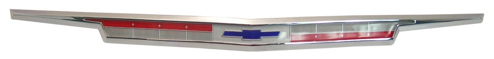 63 1963 Chevy Impala Hood Emblem Chrome Trim Assembly USA - I-5 Classic ...