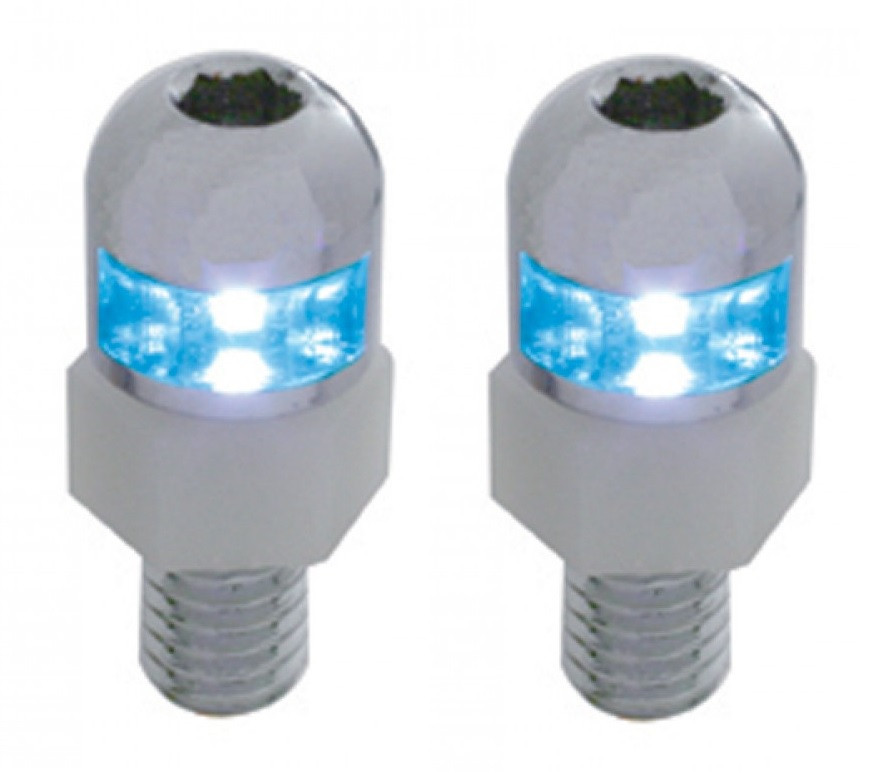 Blue LED Light Interior Dashboard Console License Plate Frame Fastener ...