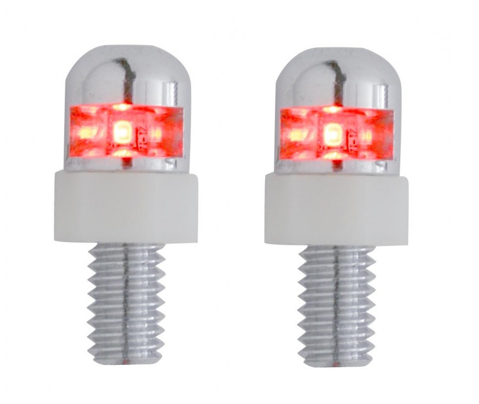 Red LED Light Interior Dashboard Console License Plate Frame Fastener ...