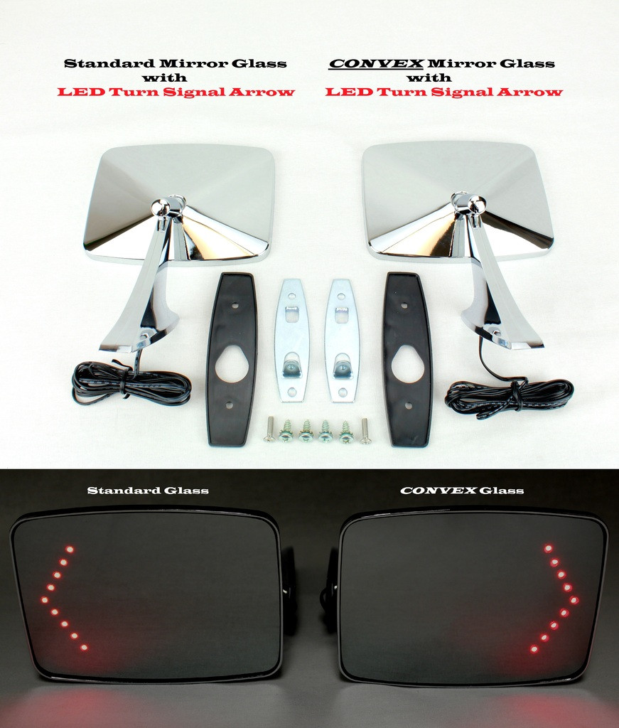 Mopar Rear-View Mirrors Rear View Mirrors 1950-60 50 - 60 LED Cadillac ...