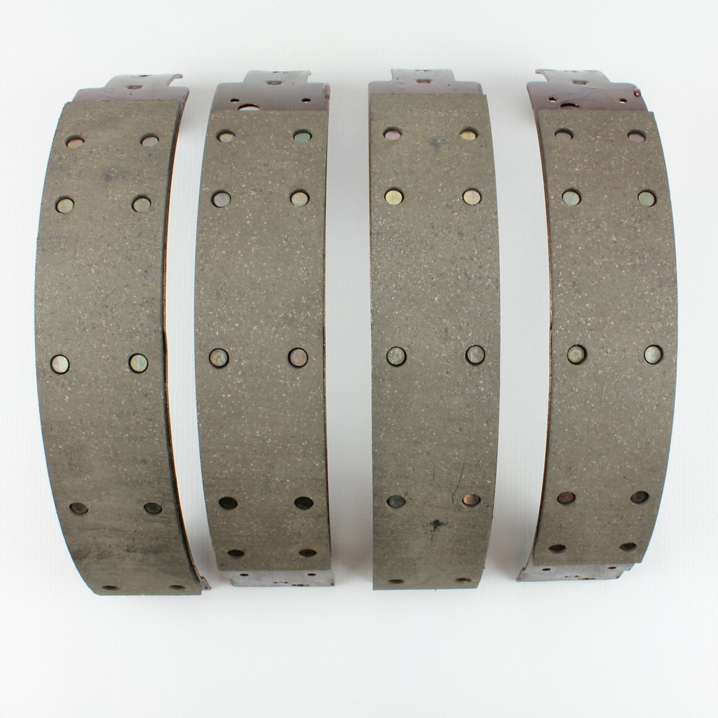55 56 57 58 Chevy Heavy Duty Riveted Front Drum Brake Shoes 1955 1956 ...