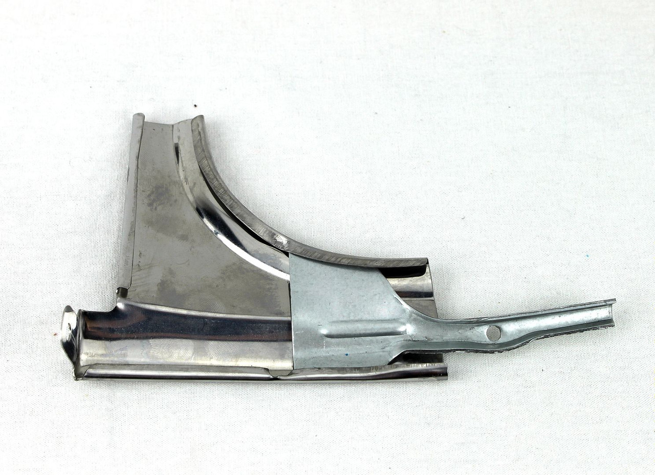 55 56 57 Chevy LEFT Lower Corner Windshield Stainless Trim Molding ...