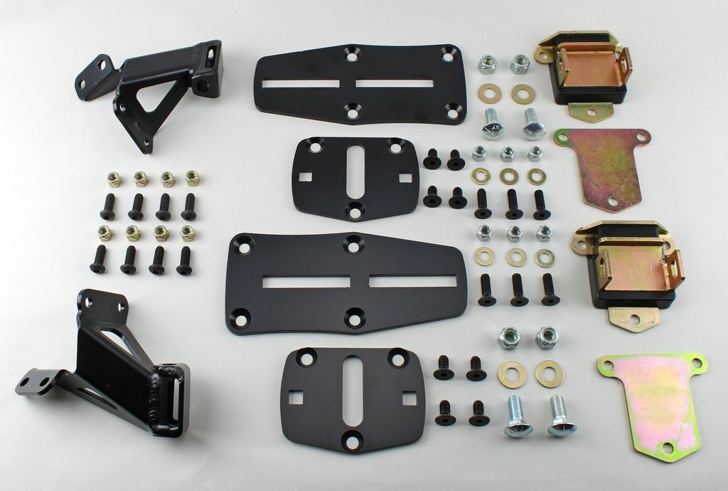 55 56 57 Chevy Car LS Engine Motor Mount Conversion Bracket Kit 1955 ...