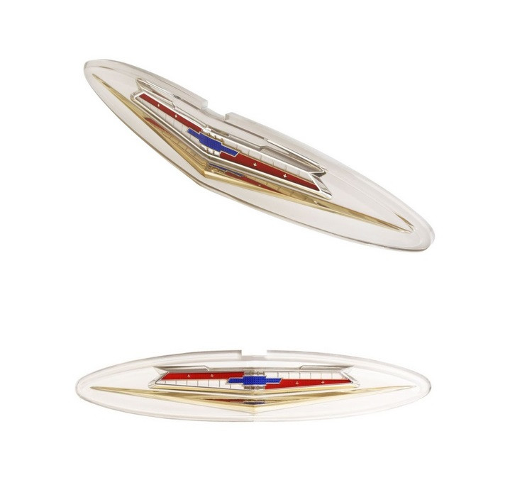 60 1960 Chevy Impala Bel Air Biscayne V8 283 Front Grille Emblem ...