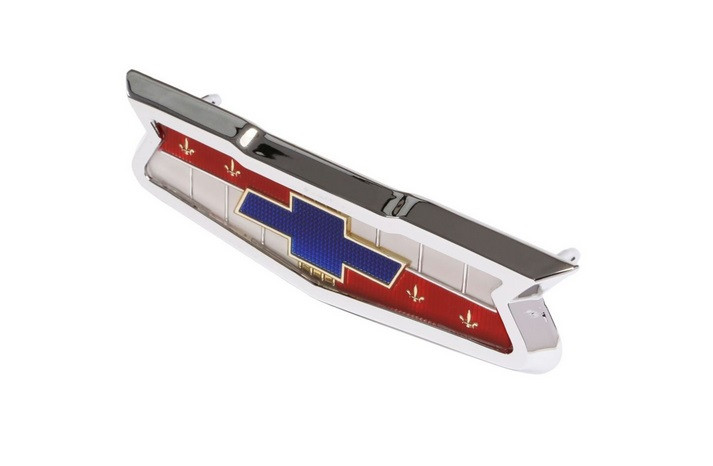 60 1960 Chevy Impala Bel Air Biscayne 283 V8 Rear Trunk Deck Lid Emblem ...