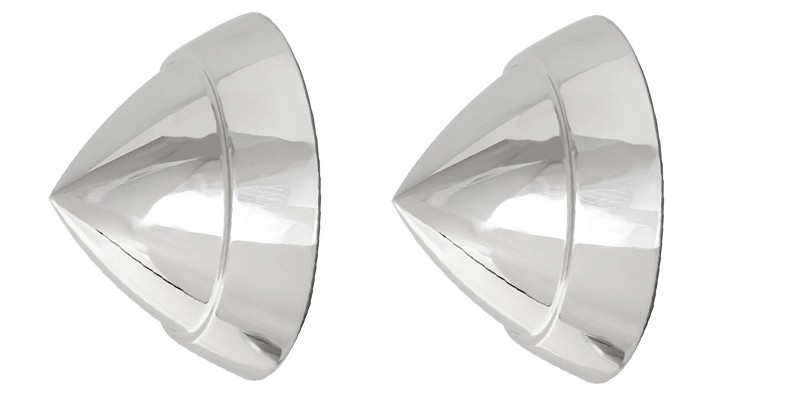 57 1957 Chevy ORIGINAL STYLE Aluminum Chrome Front Bumper Bullets Pair ...