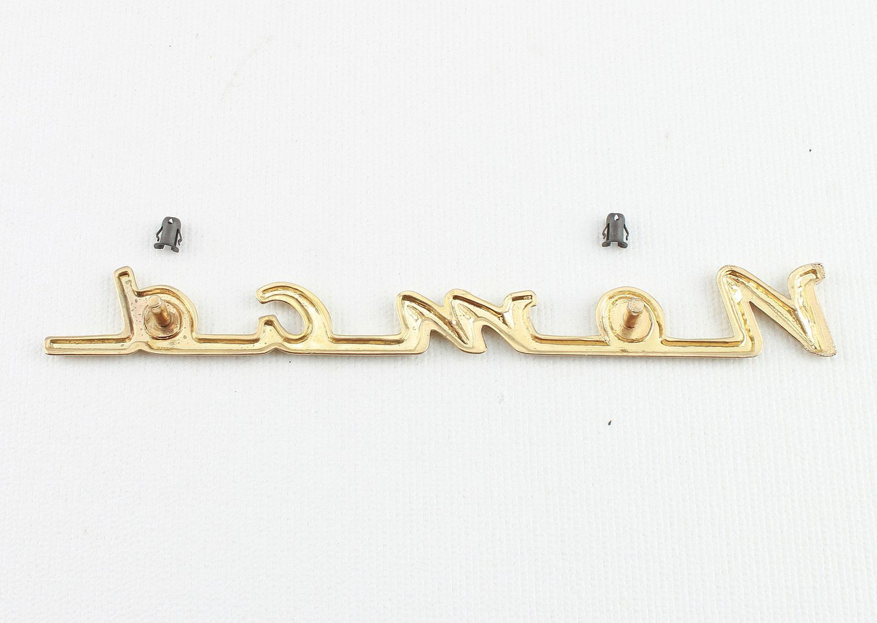 55 56 Chevy Nomad Gold Plated Lower Tailgate Script Emblem 1955 1956 ...