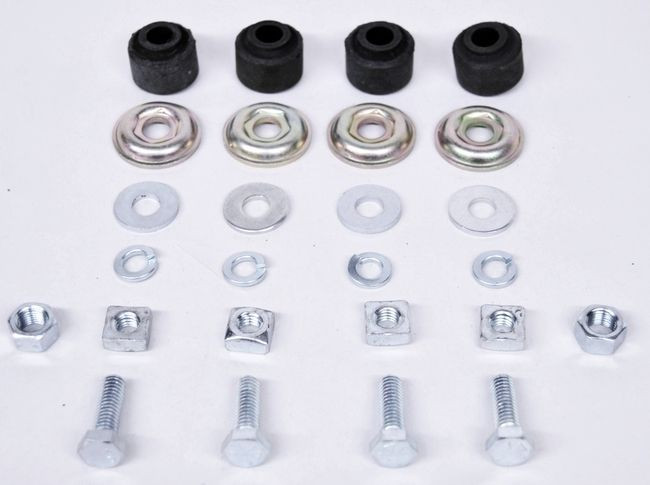 55 56 57 CHEVY FRONT SHOCK BUSHING WASHER & BOLT KIT - I-5 Classic Chevy