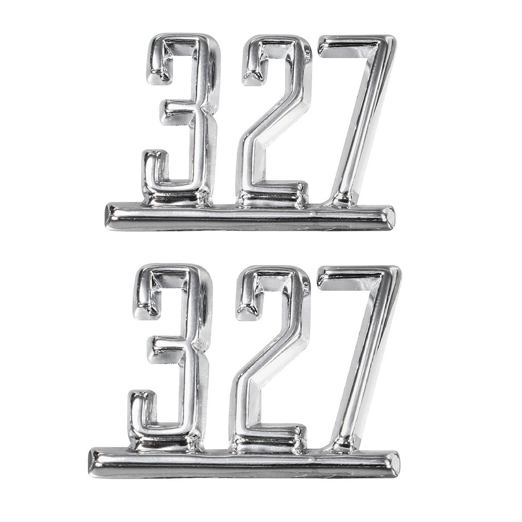 65 66 67 Chevy Chevelle Impala Nova Camaro 327 Fender Emblems 1965 1966 ...