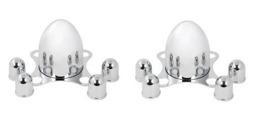 Chrome Spider Bullet Center Wheel Hub Cap 4 LUG x 4-1/2 Bolt Pattern ...