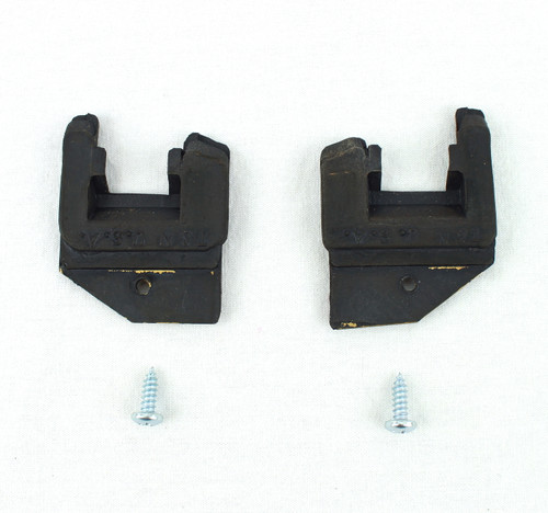 58 1958 Chevy Impala Bel Air Quarter Window U Jamb Rubber Stops 2-DR ...