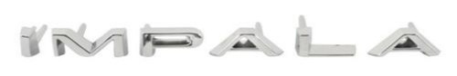 65 66 Chevy Impala Chrome Fender Emblem Letters 1965 1966 - I-5 Classic ...