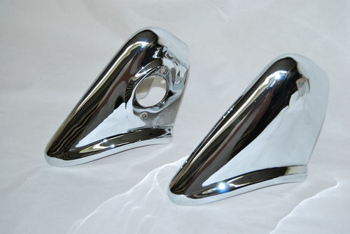 56 1956 Chevy Rear Chrome Bumper Guards Pair New - I-5 Classic Chevy