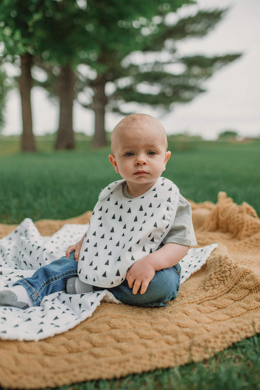 Tiny Triangles Tuck and Tidy Bib