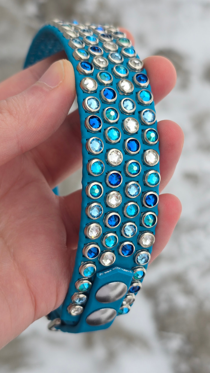 9.25-12.25” Teal Super Scatter on Blue Lagoon with Taper