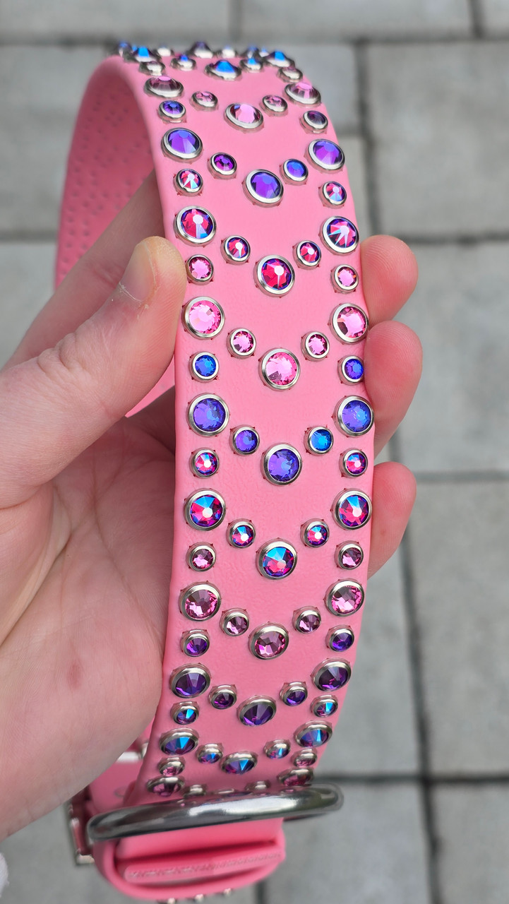 16-19” Blue-Purple-Pink Trailblazer on Pastel Pink