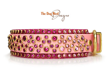 12-15" Pink Gradient Scatter on Pastel Pink with Magenta Border