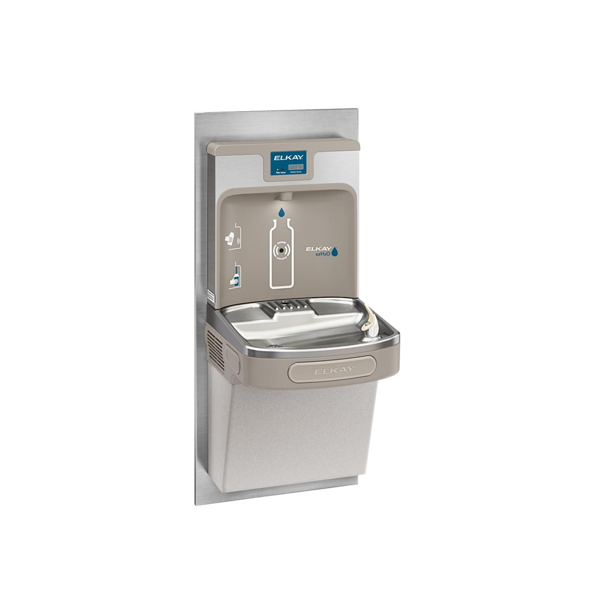 Elkay Stainless Steel Back Panel for Single EZ Bottle Filling Station