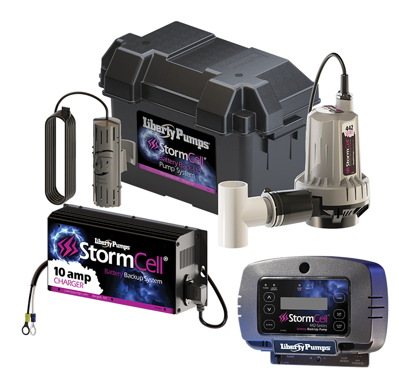 Liberty Pumps PCS37-P-442-10A-EYE Sump Pump Combo System: Primary and ...